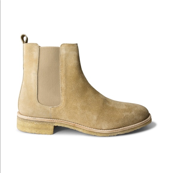 Shoes | Royal Fashionist Suede Chelsea Boots Sand Suede | Poshmark